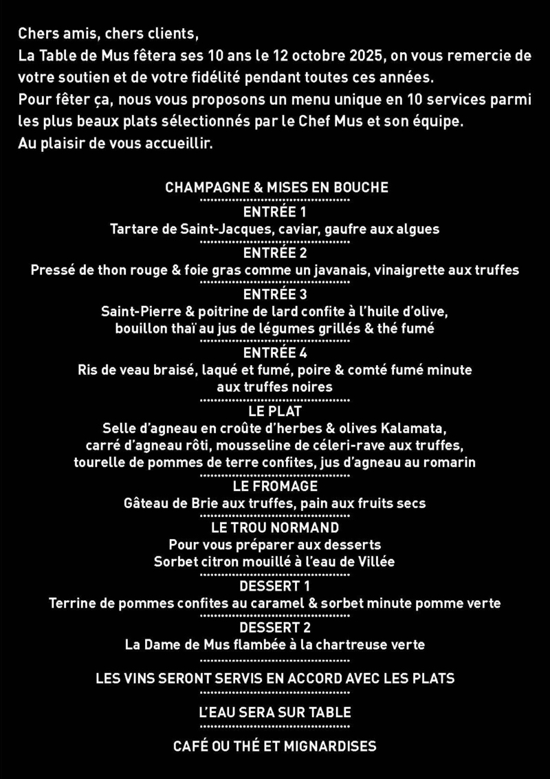 lunch - La Table de Mus